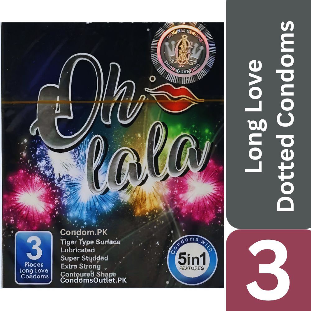 Oh Lala Condoms Delay Studded - Buy Condoms Online in Pakistan - Condom.Pk